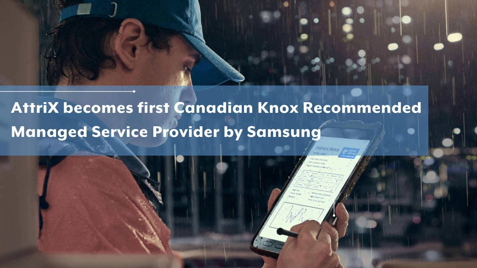 AttriX certified as first knox recommended managed service provider in canada by samsung